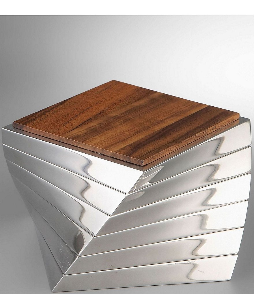 Nambe Twist Coaster Set | Dillard's