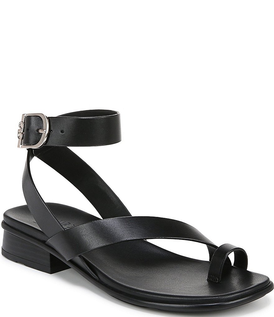 Naturalizer Birch Leather Toe Loop Strappy Sandals | Dillard's