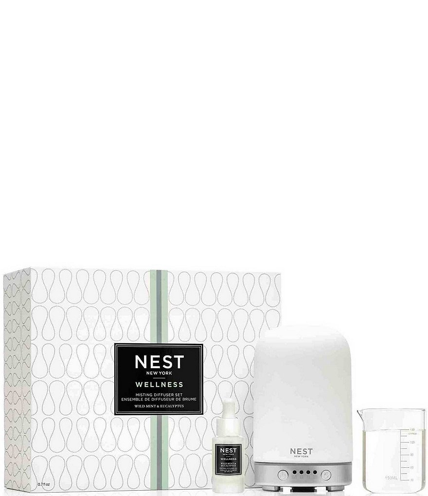 NEST New York Misting Diffuser Set with Wild Mint & Eucalyptus Diffuser ...
