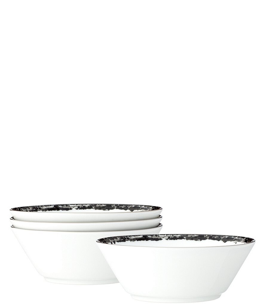 Noritake Black Rill Collection Fruit Bowls, Set of 4 | Dillard's