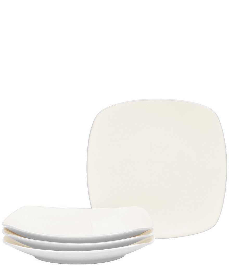 Noritake Colorwave White Square Dinner Plates, Set of 4 | Dillard's