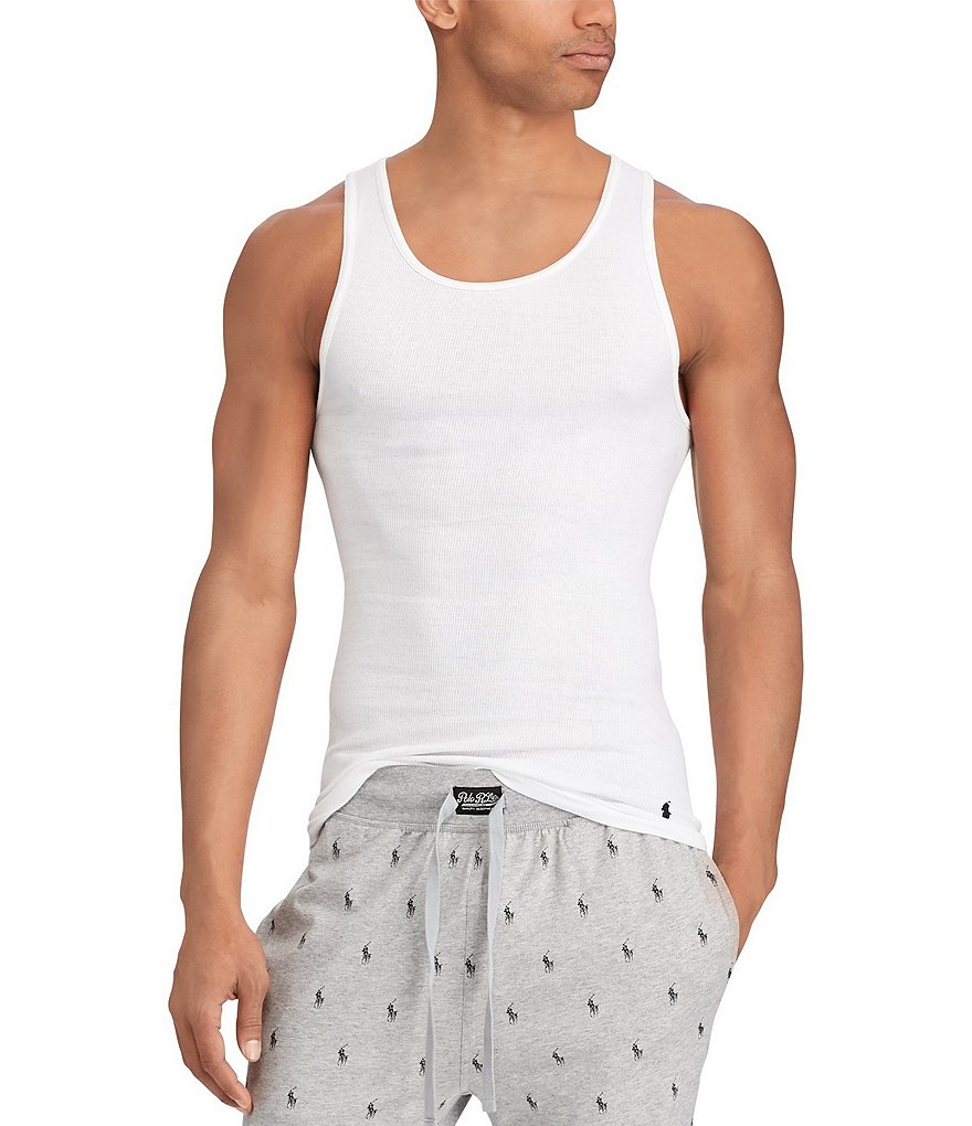 Polo Ralph Lauren Classic Cotton Solid Tank 5-Pack | Dillard's