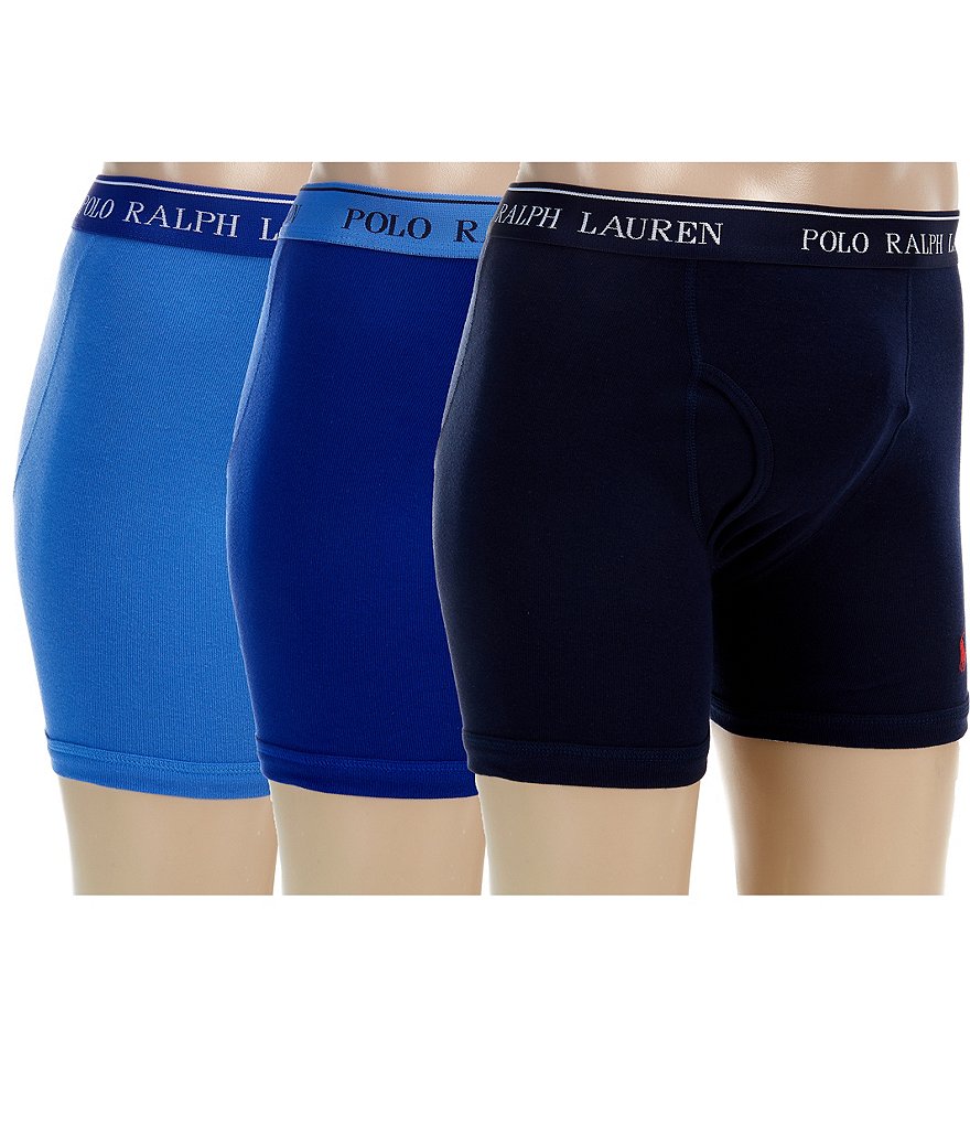 Polo Ralph Lauren Classic Fit Solid Boxer Briefs 3-Pack | Dillard's