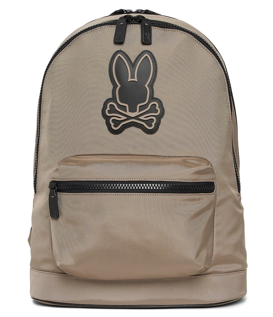 Psycho Bunny Dome Canvas/Buffed Leather Backpack | Dillard's
