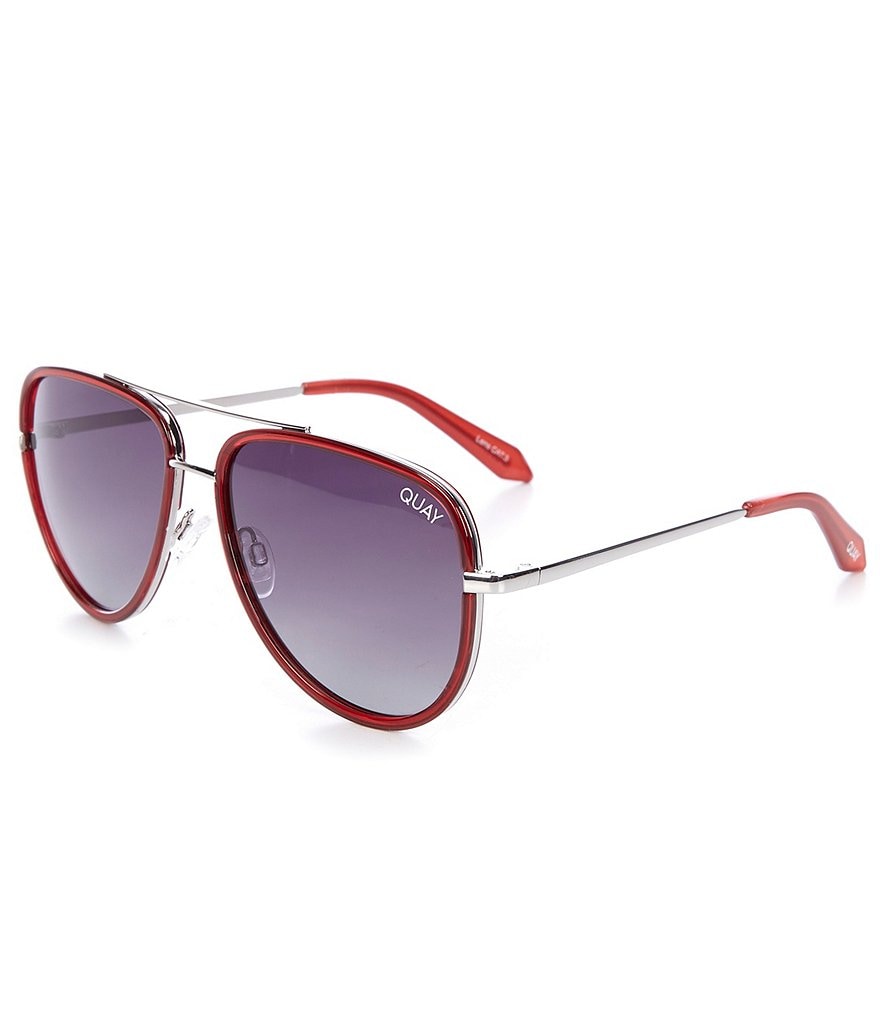 Quay Australia Unisex All In 53mm Polarized Aviator Sunglasses Dillards