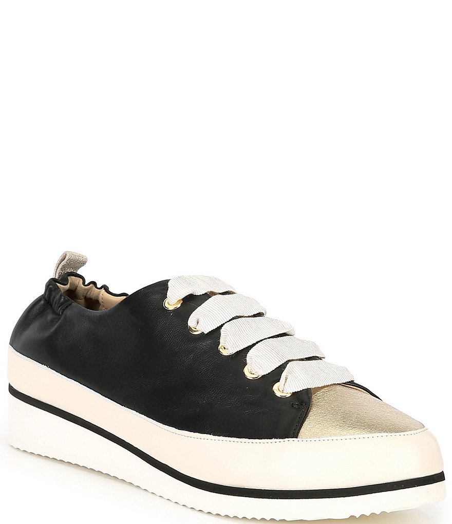 Ron White Nova Metallic Leather Wedge Sneakers | Dillard's
