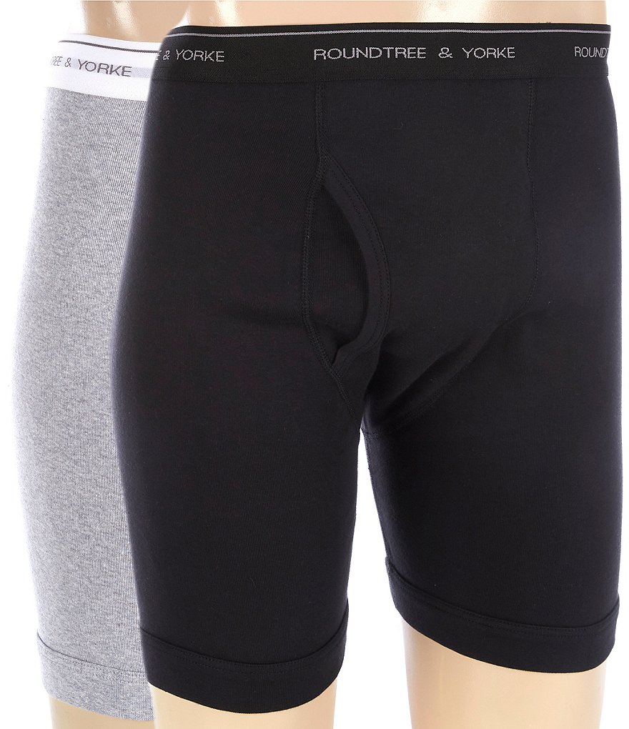 Roundtree & Yorke Extended Length Boxer Briefs 2-Pack | Dillard's
