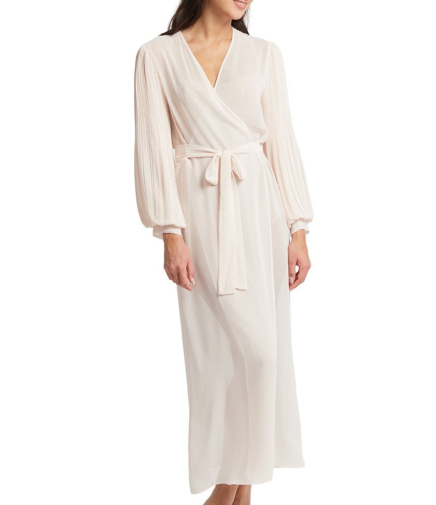 Rya Collection True Love Solid Chiffon Long Robe | Dillard's