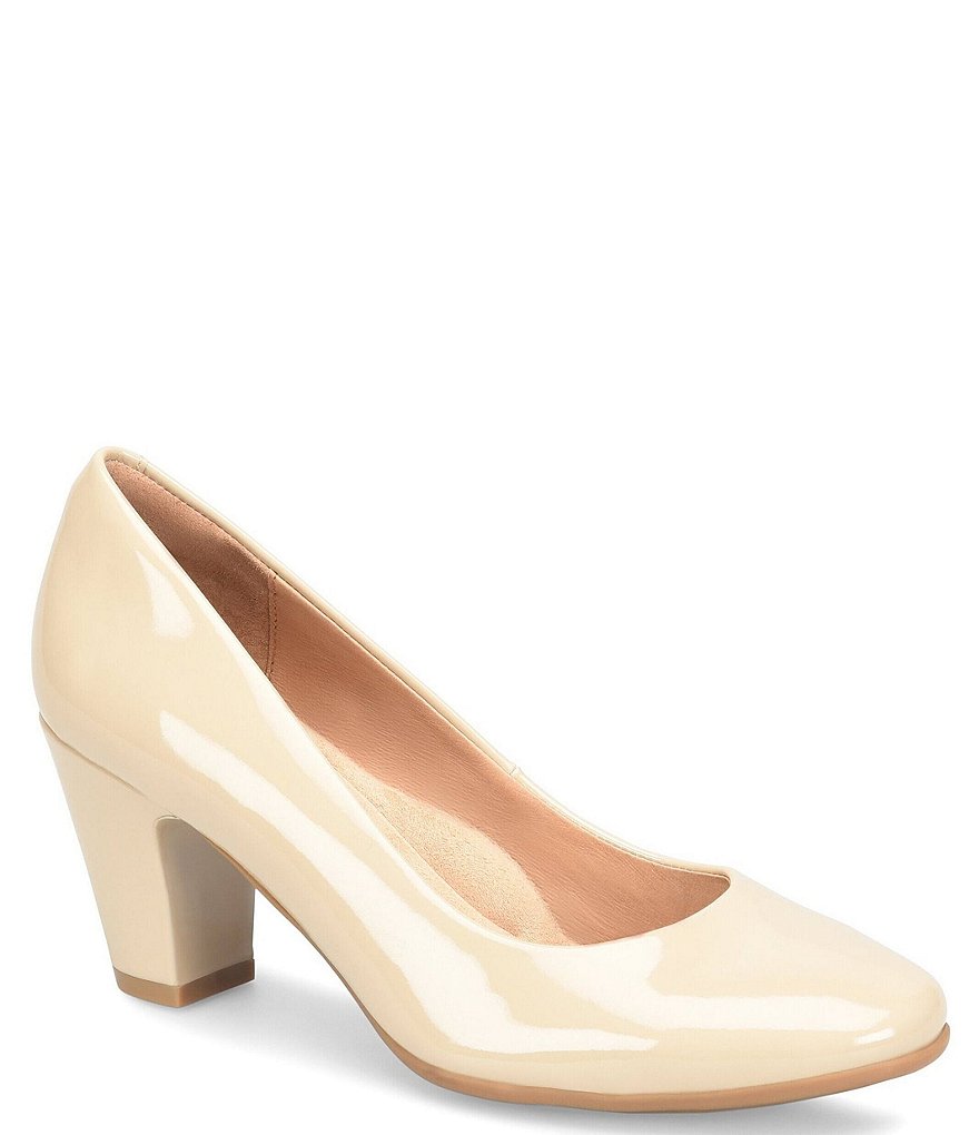 Sofft Lana Rounded Toe Patent Leather Pumps | Dillard's