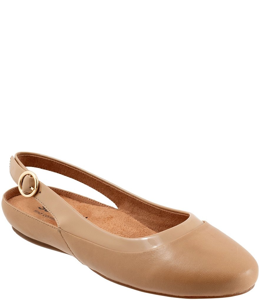 Softwalk Sheffield Leather Slingback Flats | Dillard's