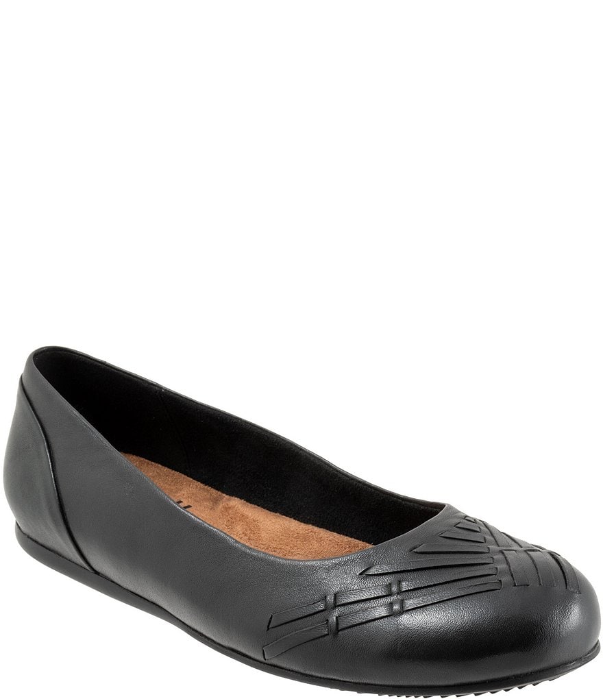 SoftWalk Sonoma Weave Leather Flats | Dillard's