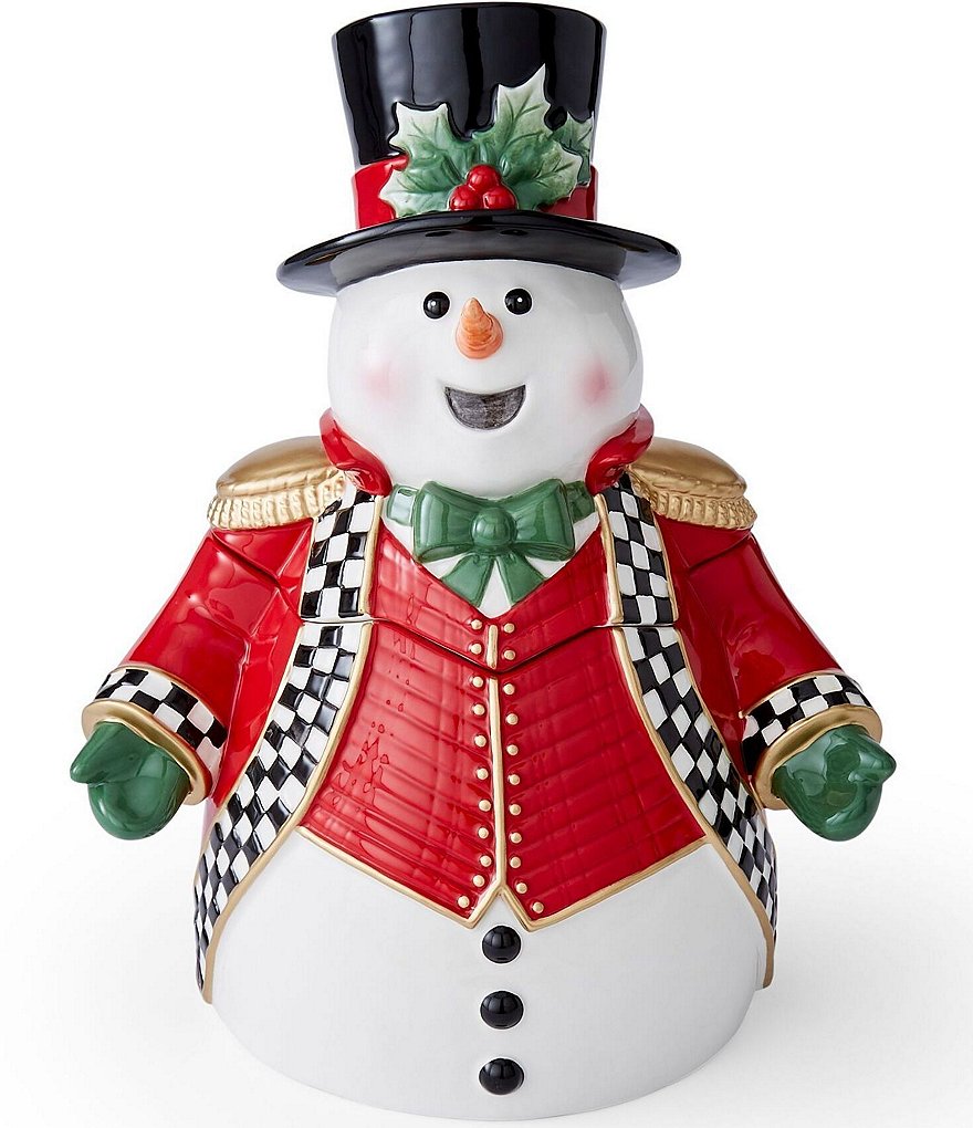 Spode Christmas Tree Black and White Snowman Cookie Jar | Dillard's Spode Christmas Tree Black and White Snowman Cookie Jar | Dillard's