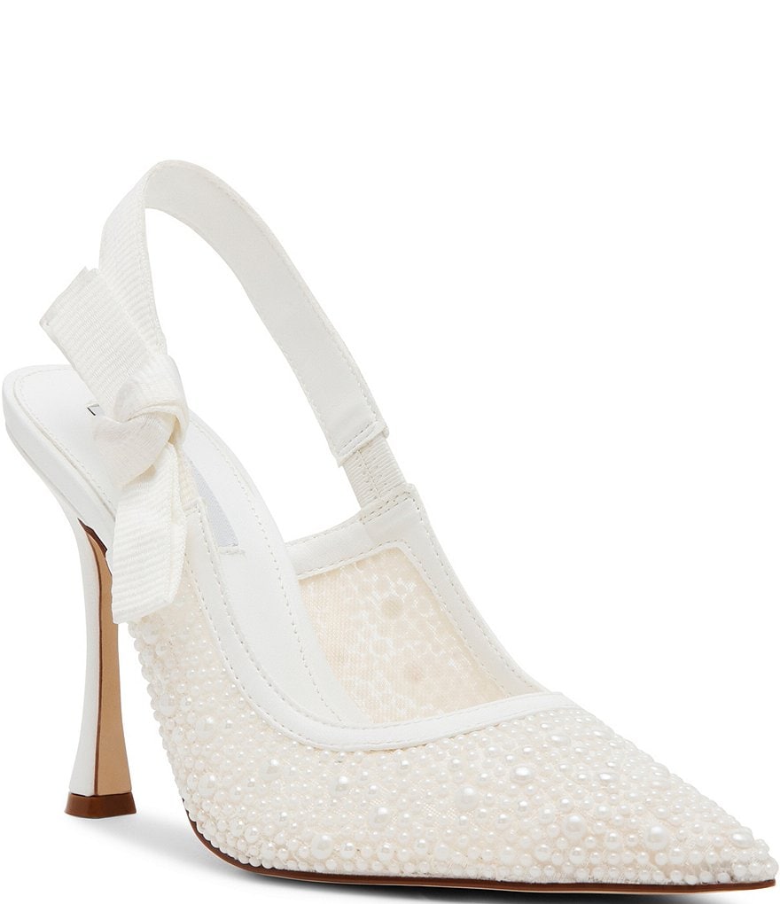 Steve Madden Bri P Pearl Lace Slingback Dress Pumps Dillards