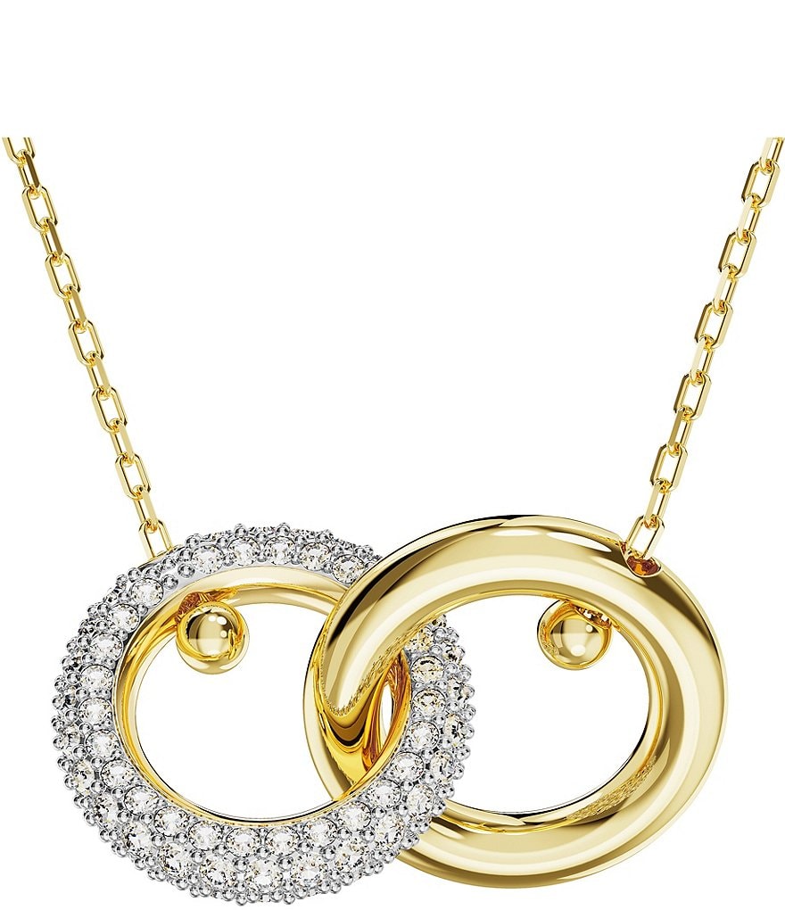 Swarovski Dextera Interlocking Loop Short Pendant Necklace | Dillard's