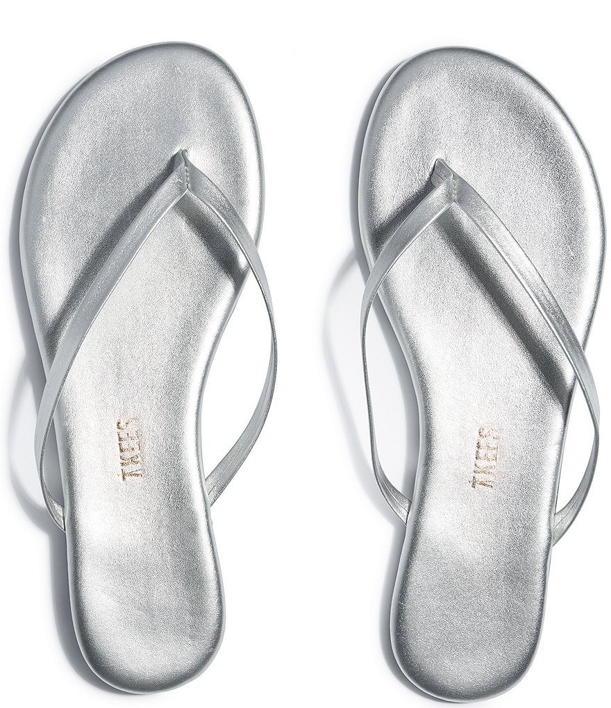 TKEES Lilly Metallics Leather Thong Sandals | Dillard's