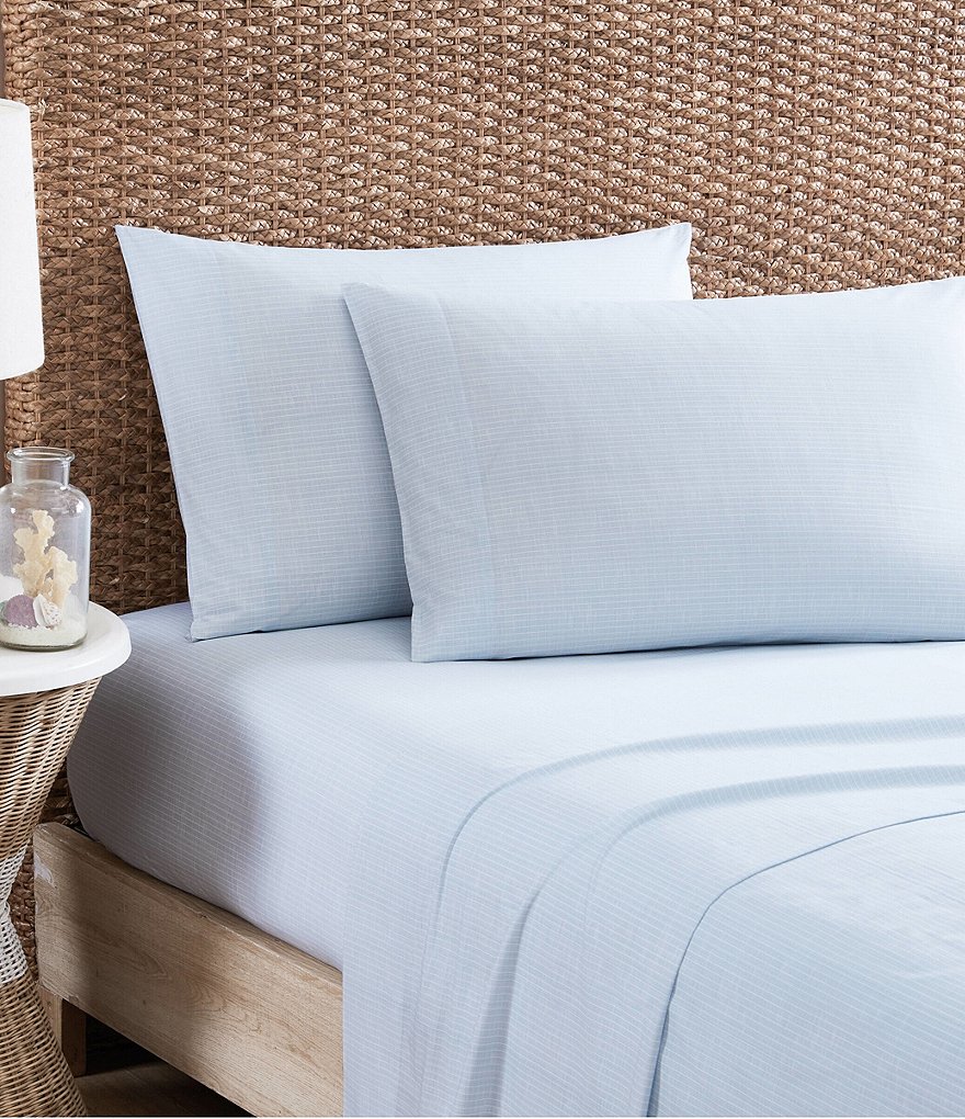 Tommy Bahama Ala Moana Striped Cotton Percale Sheet Set | Dillard's