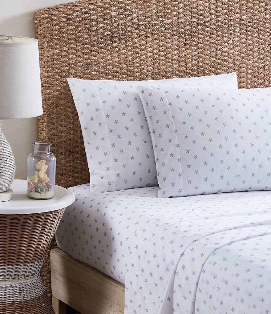 Tommy Bahama Starfish Treasure Cotton Percale Sheet Set | Dillard's