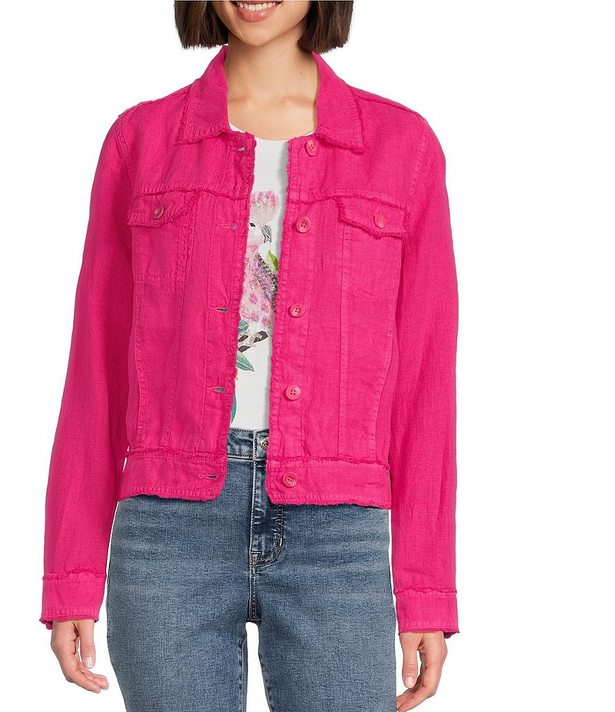 Tommy Bahama Two Palm Raw Edge Point Collar Long Sleeve Button