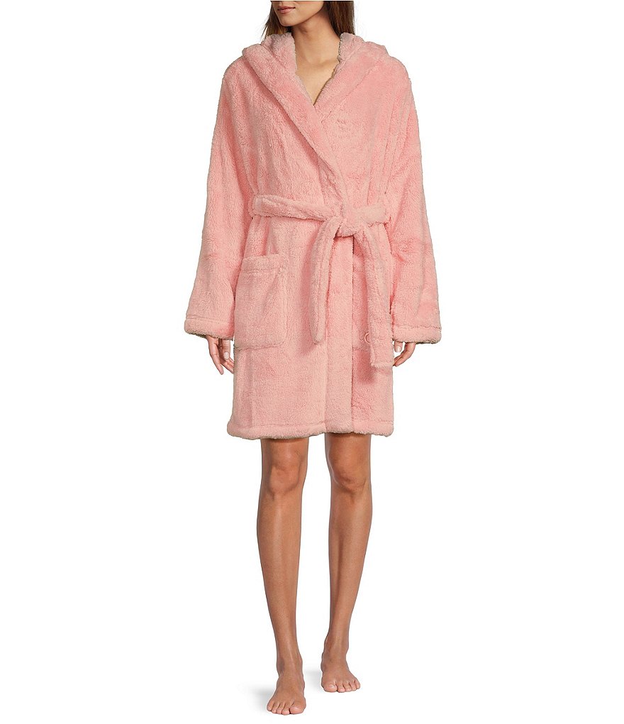 UGG Aarti Plush Hooded Cozy Sherpa Robe Dillard s