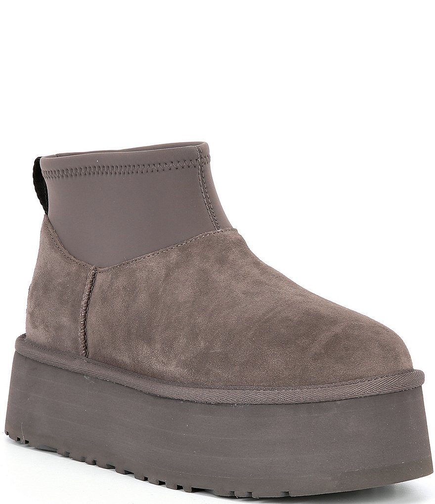 UGG Classic Mini Dipper Suede Platform Booties | Dillard's
