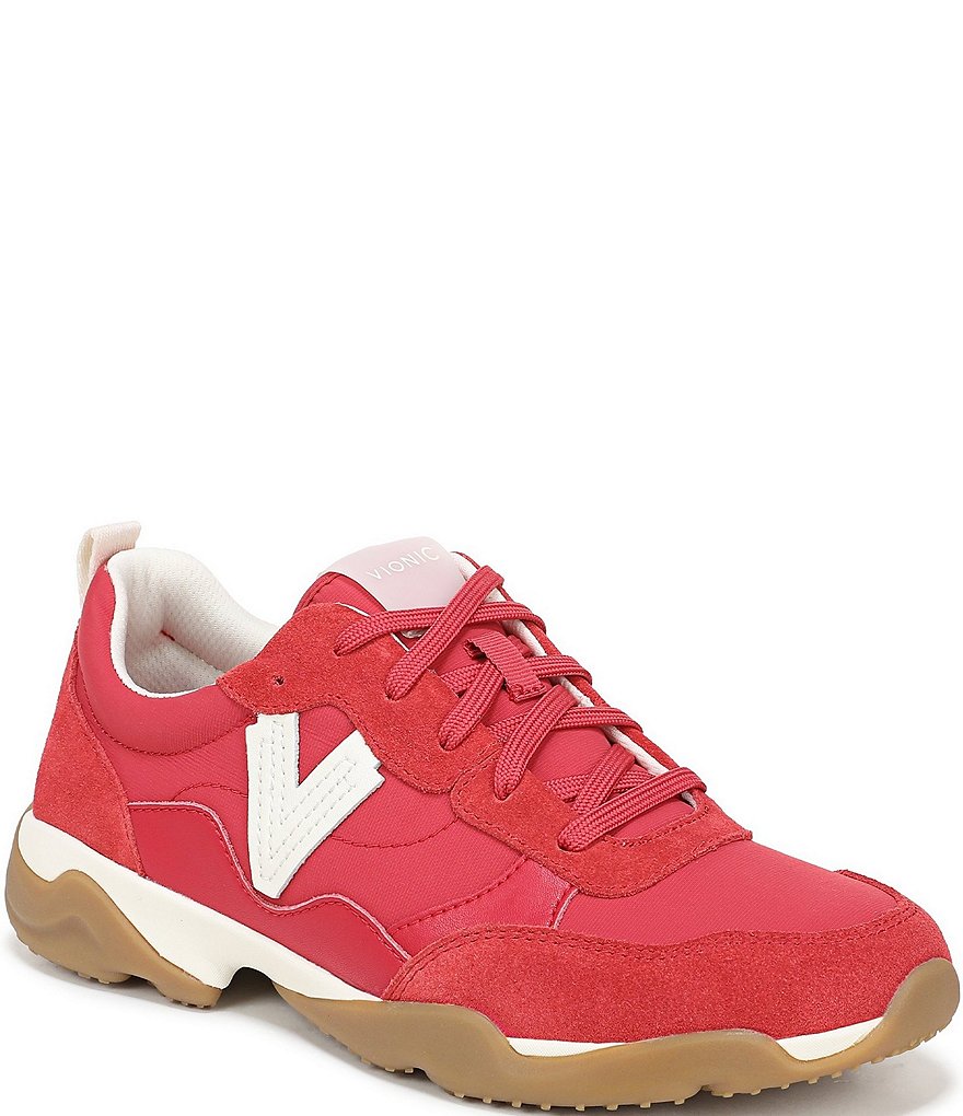 Vionic Walk Slim Glide Sleek Leather Lace Up Sneakers | Dillard's