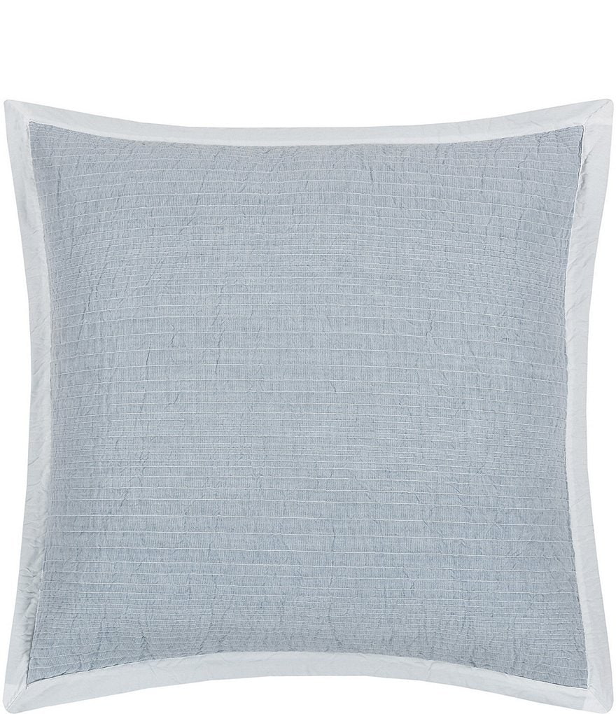 White Sand Beachwood Textured Striped Euro Sham | Dillard's