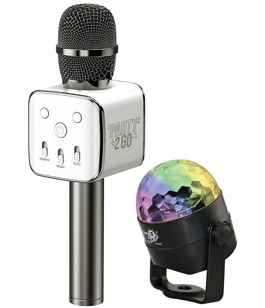 Wireless Express Party 2-Go Karaoke Microphone & Disco Ball Set | Dillard's