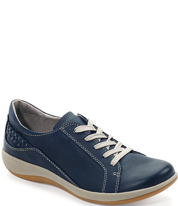 Aetrex Dana Leather Braided Detail Sneakers | Dillard's