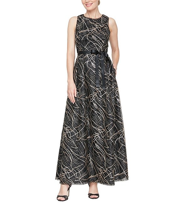 Alex Evenings Petite Size Boat Neck Sleeveless Stretch Tulle Sequin ... Alex Evenings Petite Size Boat Neck Sleeveless Stretch Tulle Sequin ...