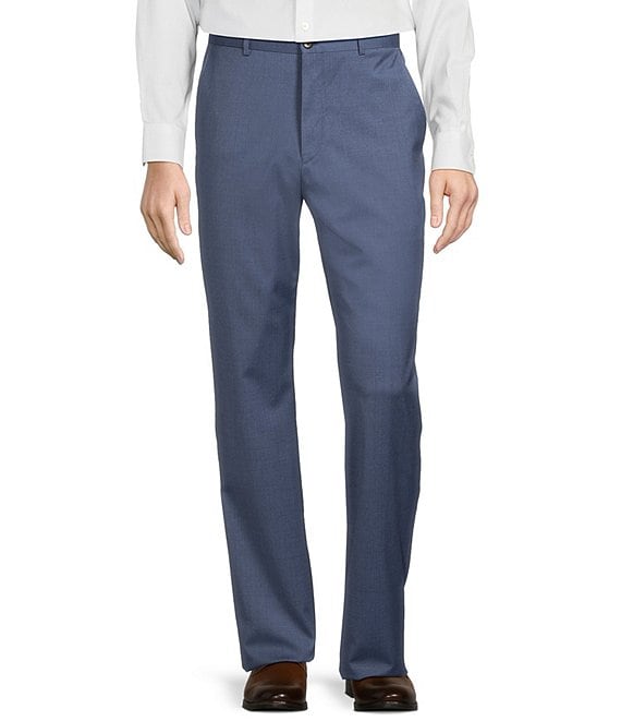 Armani Exchange Modern Fit Flat Front Solid Dress Pants Dillard s