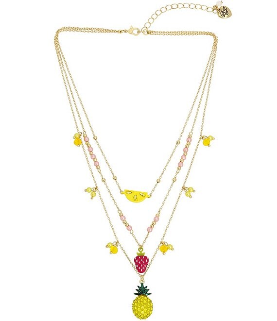 Betsey johnson fruit necklace store