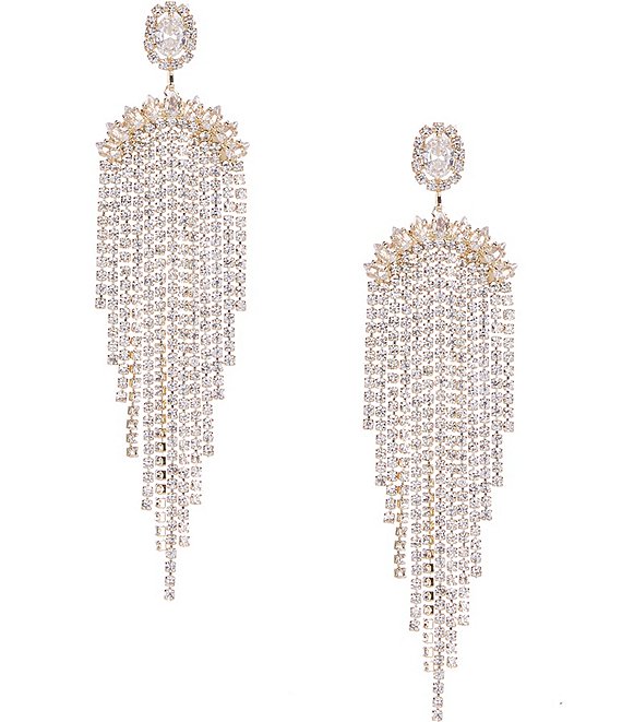 Cezanne Fringe Chandelier Statement Earrings | Dillard's