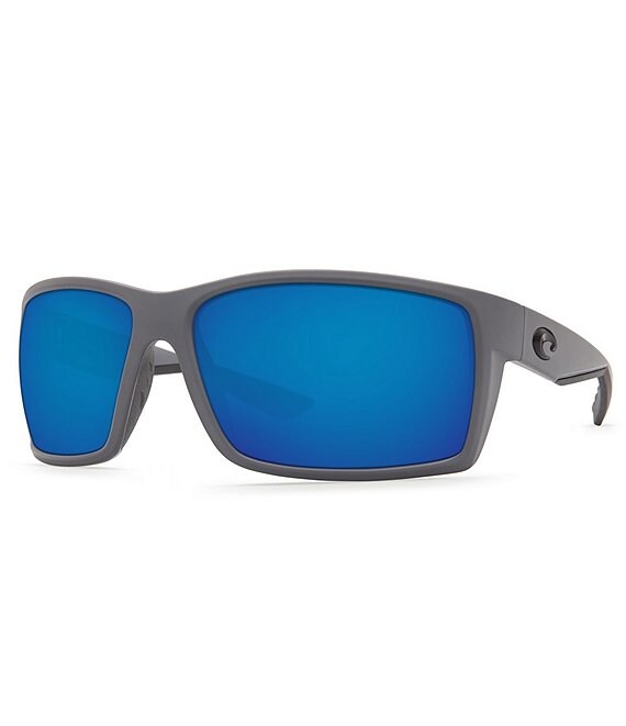 Costa Reefton Blackout Polarized Mirrored Glass Rectangle Sunglasses ...