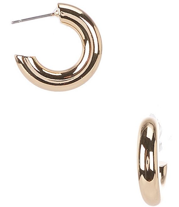 Small tube hoop earrings store