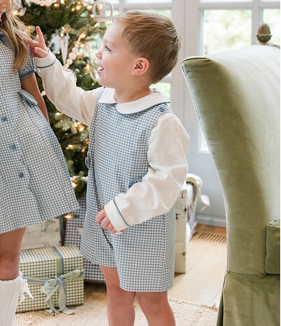 Edgehill Collection x The Broke Brooke Little Boys William Gingham Jon Jon | Dillard's