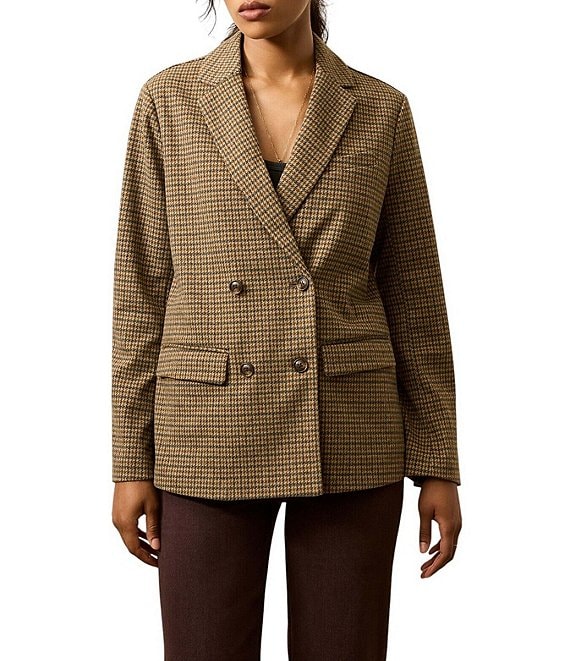 Faherty Knit Notch Collar Long Sleeve Mid Length Blazer | Dillard's
