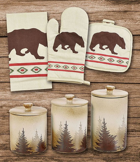 HiEnd Accents Bear Print and Clearwater Pines 13-Piece Set | Dillard's HiEnd Accents Bear Print and Clearwater Pines 13-Piece Set | Dillard's