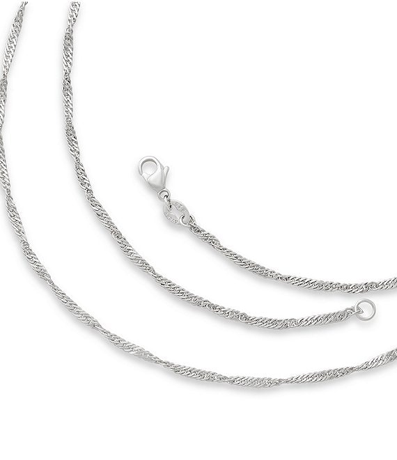 James Avery Light Twisted Curb Chain Necklace 22 in