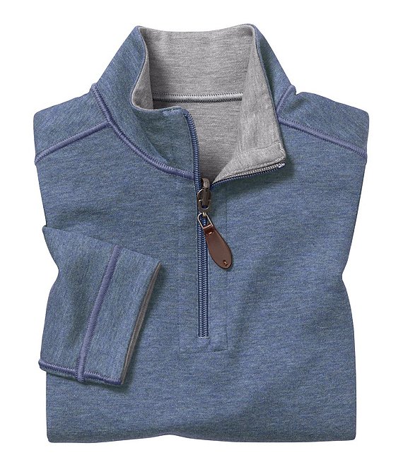 Johnston & Murphy Little/Big Boys 4-16 Reversible Solid Quarter Zip ...
