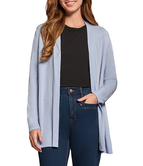 Jones New York Malibu Yarn Long Sleeve Open-Front Cardigan Jones New York Malibu Yarn Long Sleeve Open-Front Cardigan