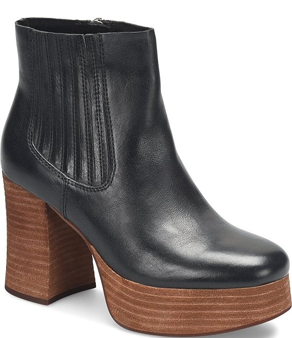 Kork-Ease Baylie Leather Platform Booties | Dillard's