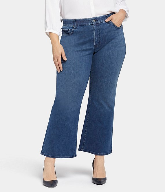 NYDJ Plus Size Waist Match Relaxed Fit 5-Pocket Stretch Denim Flare Leg ... NYDJ Plus Size Waist Match Relaxed Fit 5-Pocket Stretch Denim Flare Leg ...