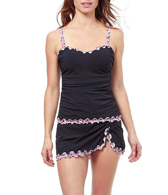 Profile By Gottex Pretty Wild D Cup Bra Sized Underwire Tummy Control