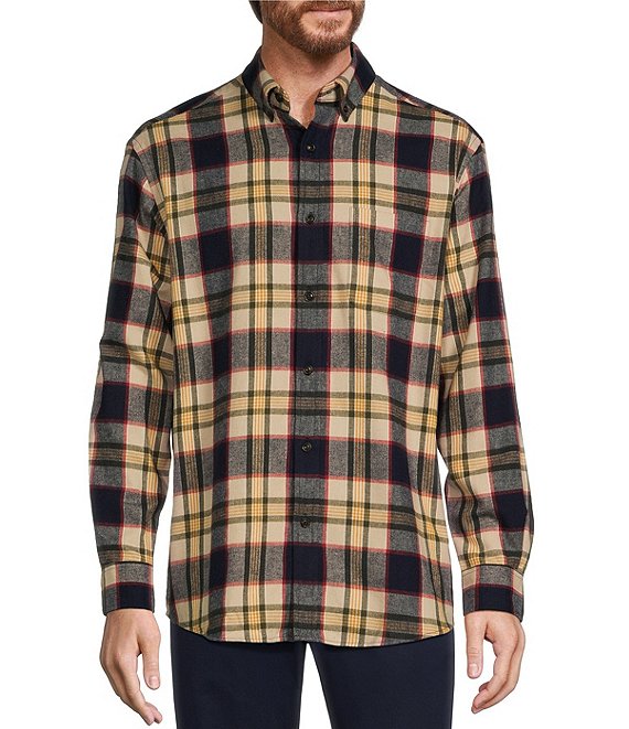 Roundtree & Yorke Long Sleeve Large Plaid Portuguese Flannel Sport ... Roundtree & Yorke Long Sleeve Large Plaid Portuguese Flannel Sport ...