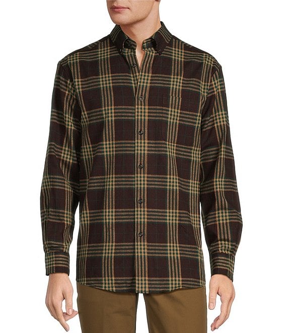 Roundtree & Yorke Long Sleeve Large Plaid Portuguese Flannel Sport ... Roundtree & Yorke Long Sleeve Large Plaid Portuguese Flannel Sport ...