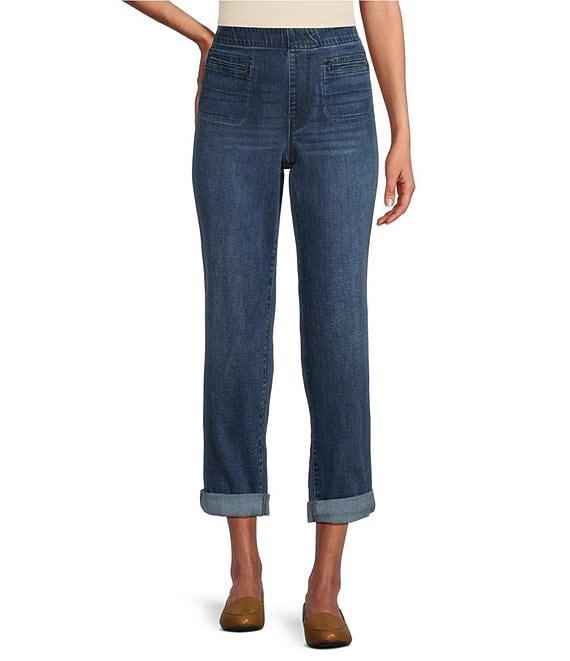 Westbound Petite Size The High Rise Fit Crop Pull On Jeans 10p