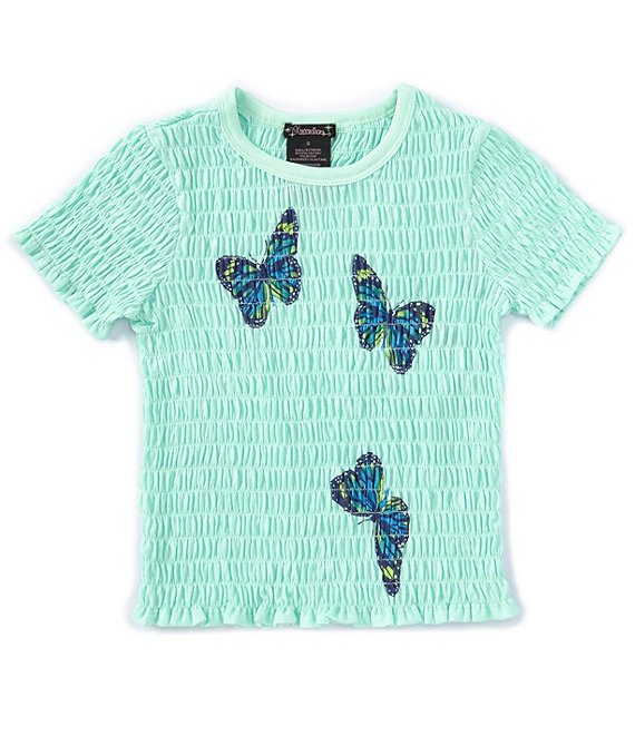 Xtraordinary Big Girls 7 16 Short Sleeve Butterfly Graphic T Shirt