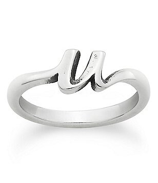 James Avery Sterling Silver Script Initial Ring | Dillards