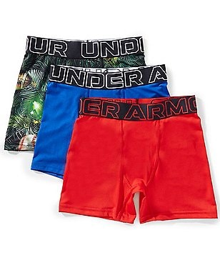 Under Armour Boys Performance Tech-Solid Boxers 3-Pack | Dillard's