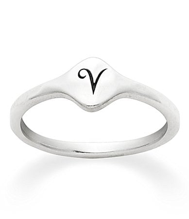 James Avery Petite Signet Initial Ring - 8 | SheFinds